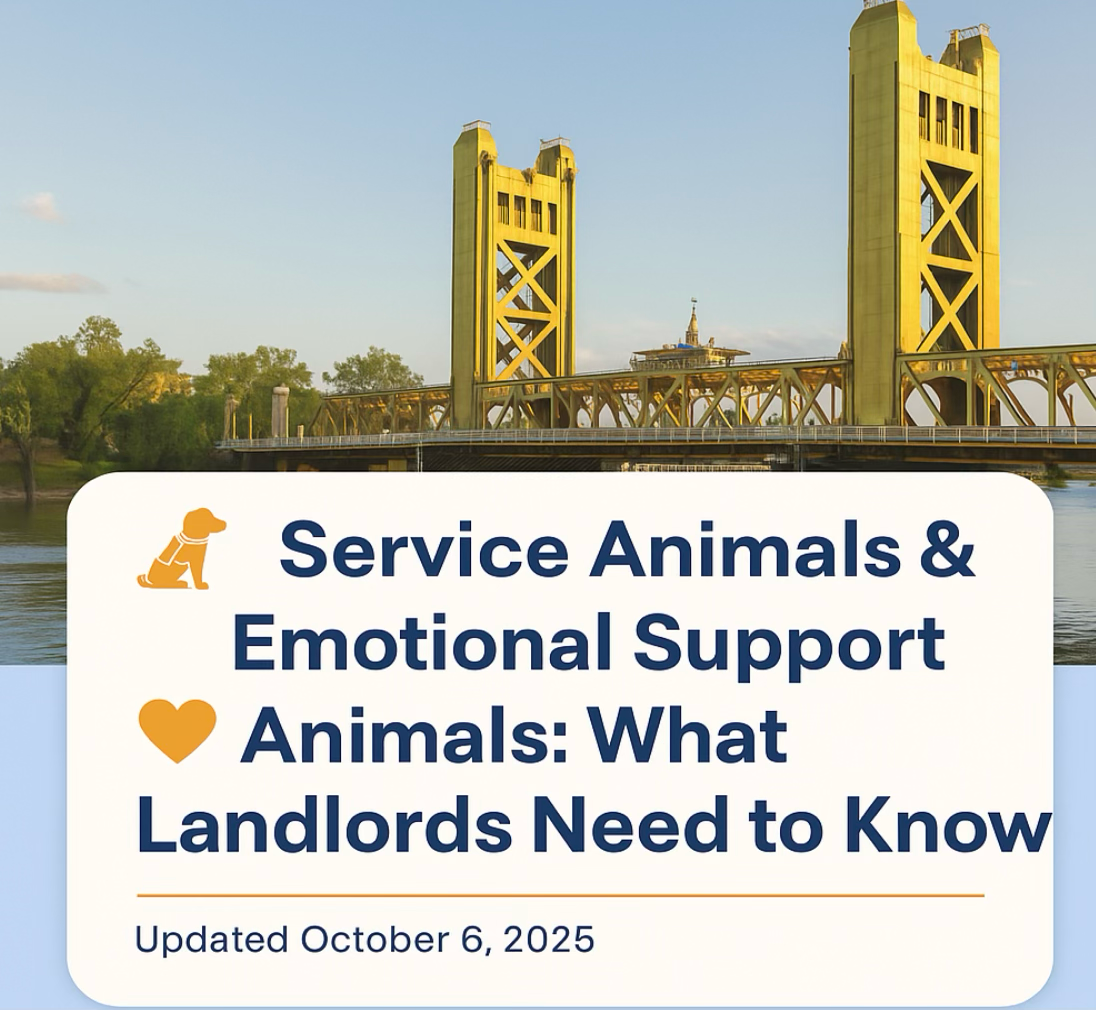 Service Animals & Emotional Support Animals in Sacramento Rentals: What ...